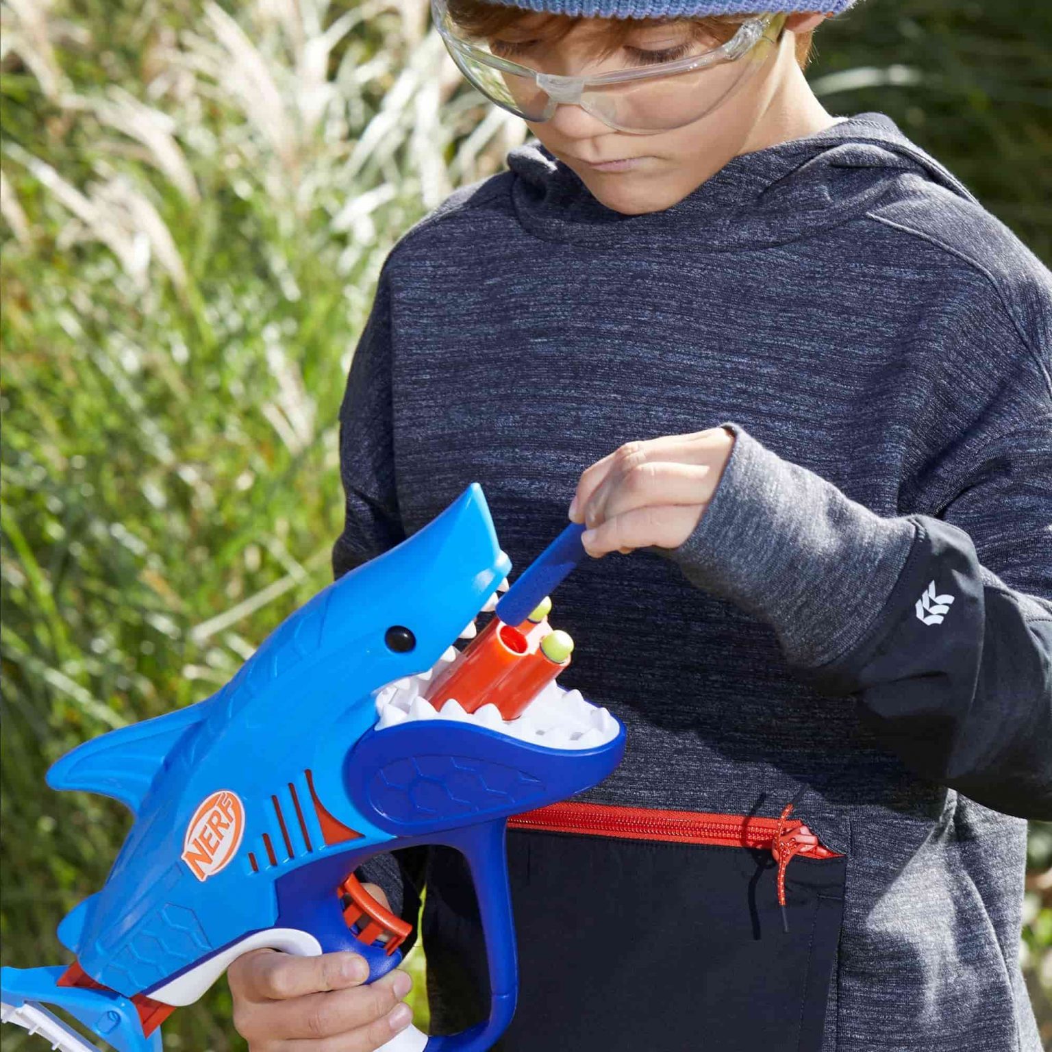 Бластер Nerf Elite Junior Wild Sharkfire (F8645) | Нерф Джуніор Акула