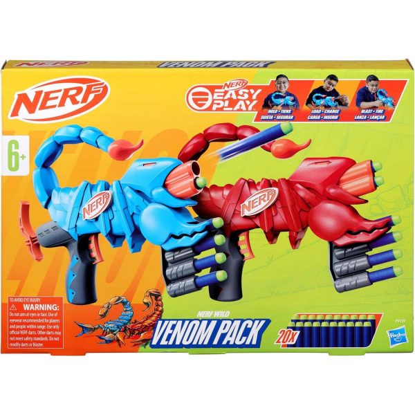 Набір бластерів Nerf Wild Venom Pack (F9137) | Нерф Скорпіон